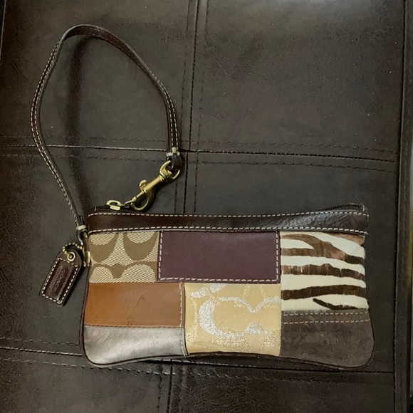 Coach | Bags | Coach Patchwork Wristlet | Poshmark